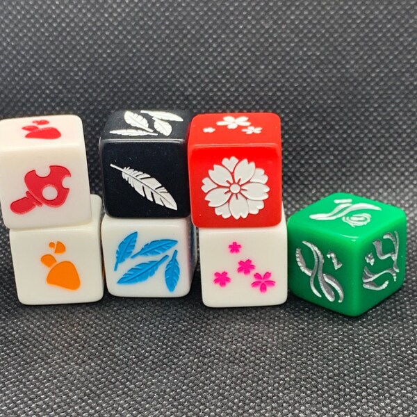 Feather Dice / Set of 2 / D6 - Bird / Parrot / Hippie - Etsy