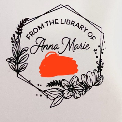 Library Stamp 48 Wooden or Self-inking Calligraphy Bookplate, Ex Libris ...