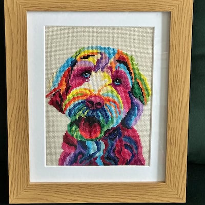 Colorful Calf Cross Stitch Pattern Abstract Rainbow Cow Cross - Etsy