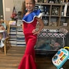 Red White Blue Jumpsuit With Cape Pageant Fun Fashion Girls - Etsy