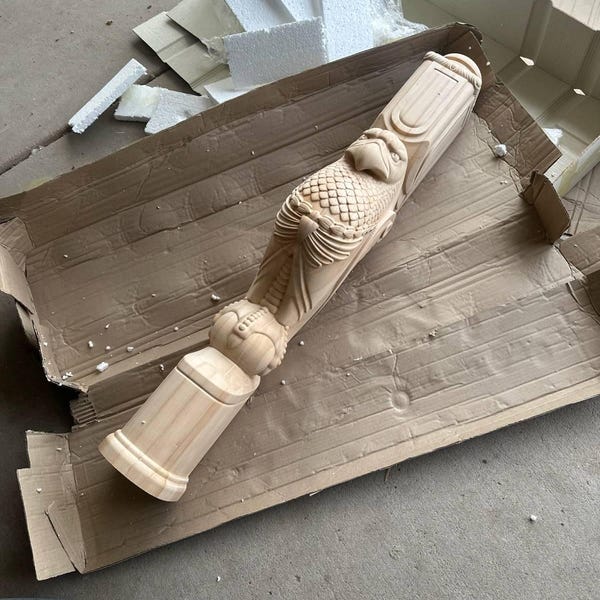 Greek Revival Wood Trim – Classical Acanthus Leaf Carved Moulding, 40 ...