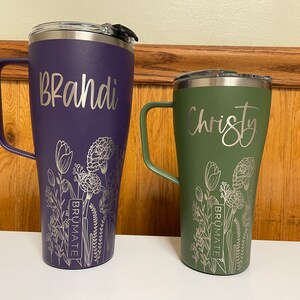 14oz 270 Tulip 2.0 Design Laser Engraved on a Yeti Mug - Etsy