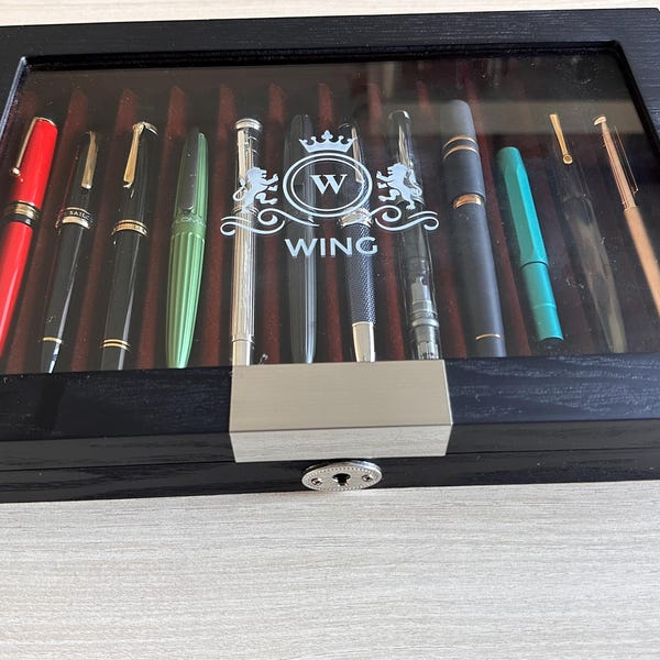 Personalized Wood Pen Cases, Fountain Pen Holder, Pen Storage Holder ...