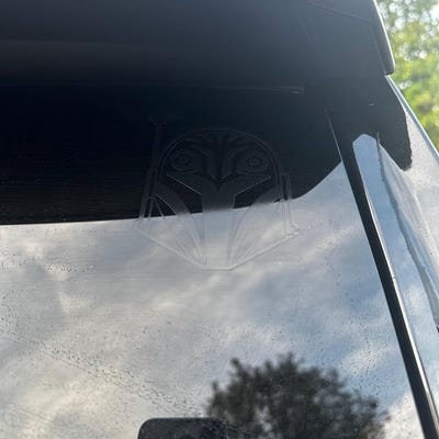 Mandalorian Helmet Vinyl Decal - Etsy