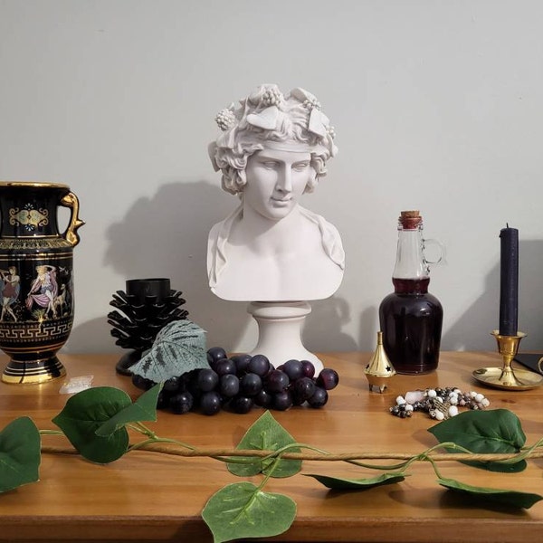 Lansdowne Antinous as Dionysus Bust Sculpture - Antique Statue - Greek ...