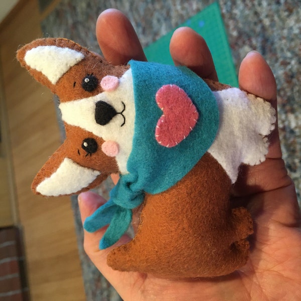 Felt Corgi Plush PDF Template Pattern Dog Ornament Toy Sewing Pattern ...