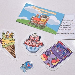 Cute Animal Game Stickers Waterproof Laptop iPad Bullet Journal Planner ...