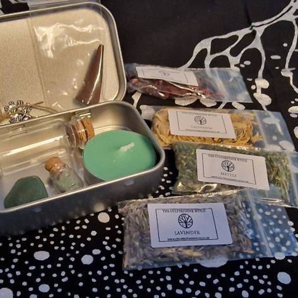 Set of 12 Large Herb Sachets - Witchcraft Kit , Spell Kit, Starter Kit ...