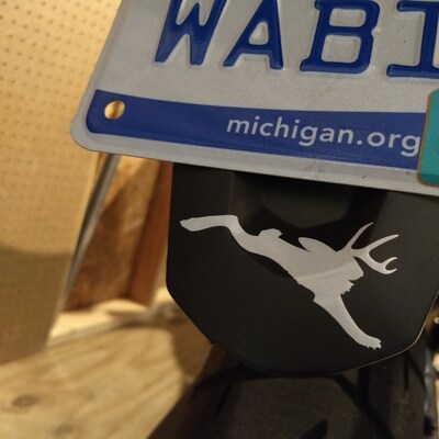 Jackalope Reflective Decal, Mythological Jackrabbit Bike Sticker ...