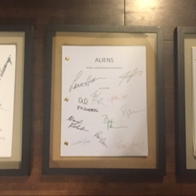 Aliens Movie Screenplay Script Autographed James Cameron, Sigourney ...