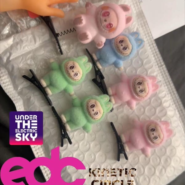 10 Pack Rave Sprouts| Flower Clips| PLUR| Sprout Clips| Ravers| Cute ...