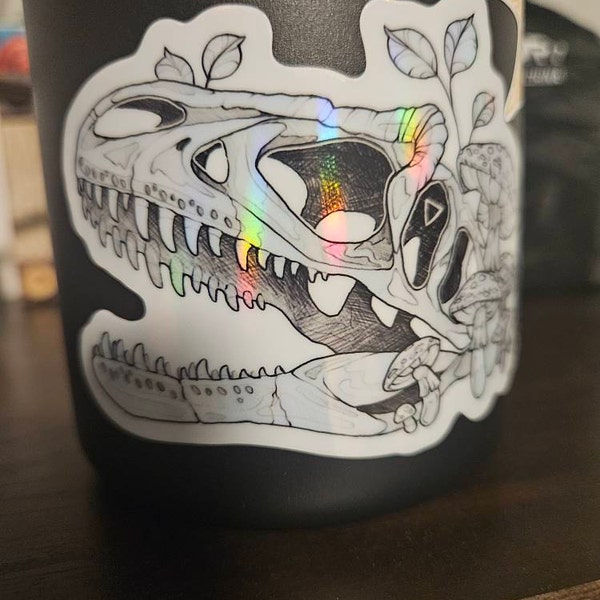 Holographic Dinosaur Stickers - Etsy