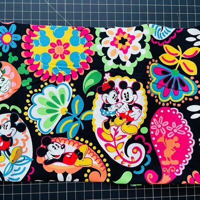 Disney Fabric Mickey Fabric DISNEY WORLD MAP Fabric Disney - Etsy