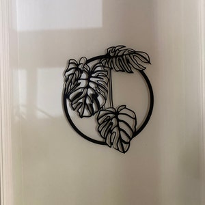 Monstera Metal Wall Art, Metal Wall Decor, Monstera Decor, Plant Wall ...