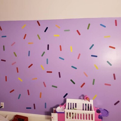 Rainbow Sprinkles Wall Stickers Confetti Wall Stickers Sprinkle Wall ...