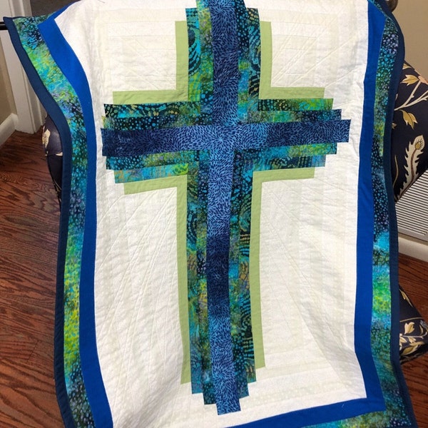 Log Cabin Cross / Christian Cross - Pattern in 3 Sizes - PDF Download ...