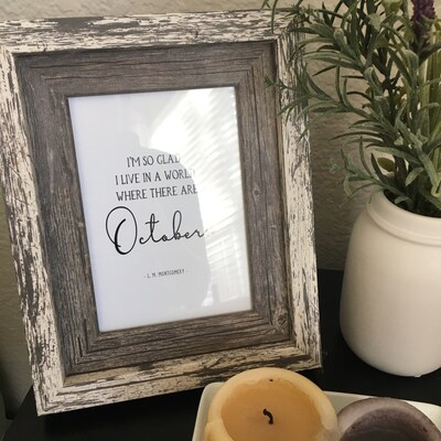 October Printable Signs for Fall Fall Farmhouse Decor - Etsy