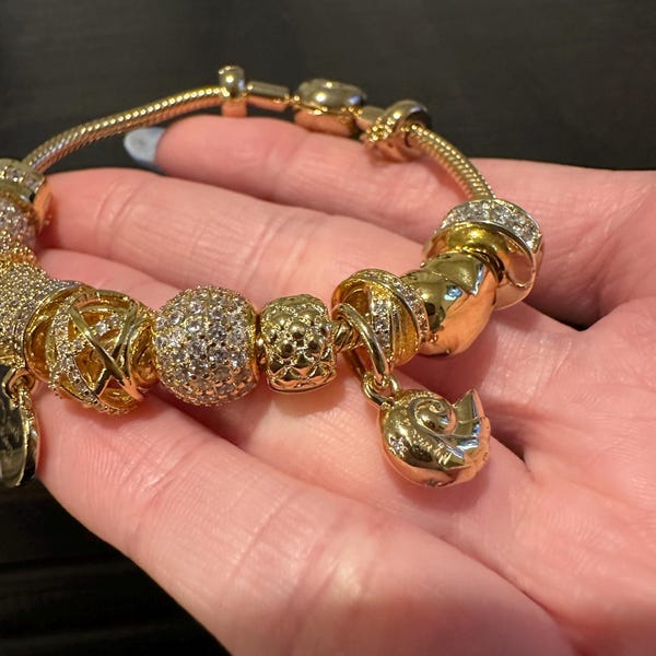 Gold Color Realistic Leopard Animal Dangle Charm for Fit Pandora ...