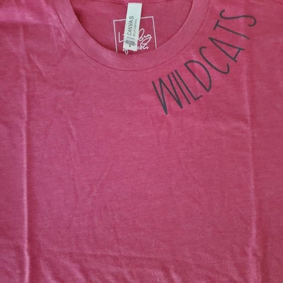 Two Word Retro Stacked Team Name Tee Custom Team Name - Etsy