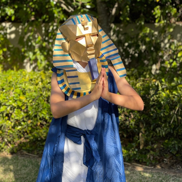 PHARAOH Mask - Make Your Own Egyptian Mask With Card From PDF Download ...