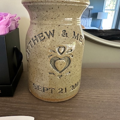 Personalized Stoneware Marriage Crock - Etsy