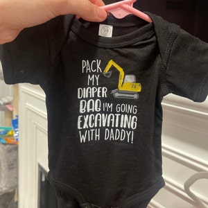 Construction Site Baby Bodysuit Construction Worker Daddy, Construction ...