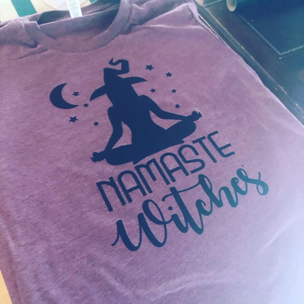 Namaste Witches - Funny Svg - Yoga, Halloween Vector - Digital Clipart ...