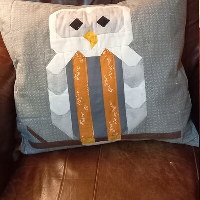 Winter Owl Quilt Block Pattern Bird Animal PDF Includes Instructions ...