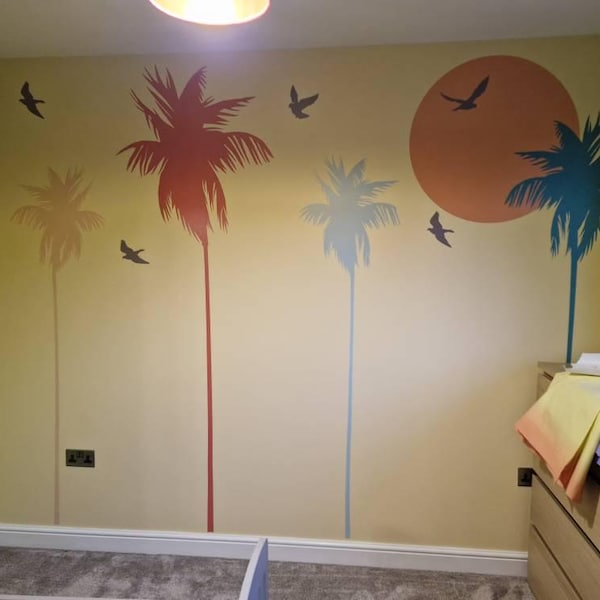 Extra Large Arch Wall Decal, Colour Block Arch Wall Decal, Abstract ...