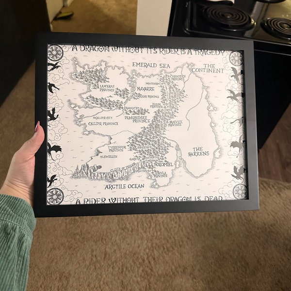 Throne of Glass Map 11x14 Hand Drawn Art Print - Etsy