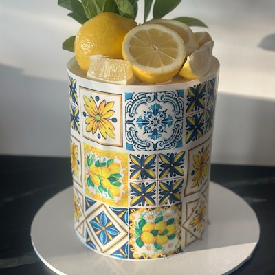 Fern Leaf Greenery Edible Icing Cake Wrap Topper - Etsy