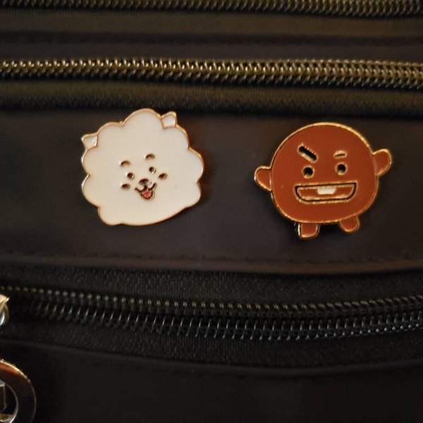 BTS Button/pins Set of 7 (each of the Members)/or Get an Individual Pin ...