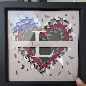 Customizable 3D Family Tree Shadow Box Svg, Custom Names Shadow Box ...