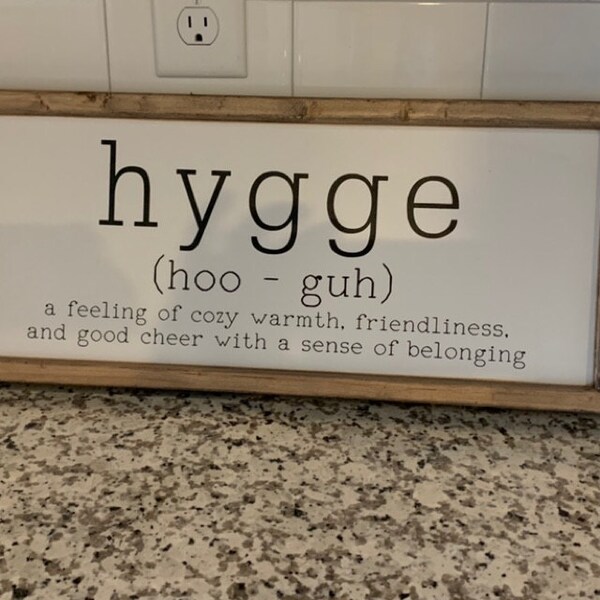 Hygge Sign, Denmark Christmas, Danish Sign, Scandinavian Gift ...
