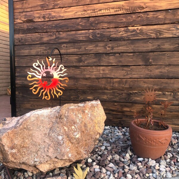 Retro Metal Sun, Sun Metal Art, Sun Metal Decor, Rustic Metal Decor ...