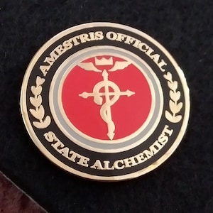 Amestris Official State Alchemist Enamel Pin | Etsy