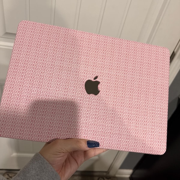 Pink Weave Pattern MacBook Case Protect Cover for MacBook Pro 14 Case ...