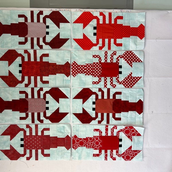 PDF Nautical Quilt Pattern - Lobster Quilt Pattern - Etsy