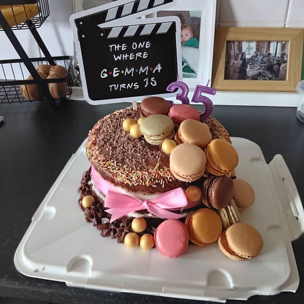 Friends Movie Clapper Board Birthday Cake Topper Personalised Set - Etsy UK