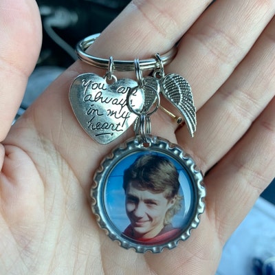 Memorial Keychain Memorial Gift Memorial Keepsake Photo Keepsake Photo ...