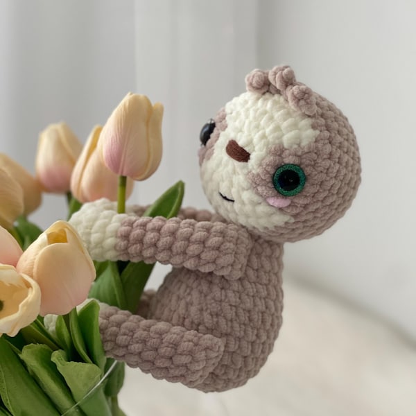 PATTERN: Sid the Plush Sloth Pattern - Amigurumi Sloth Pattern ...