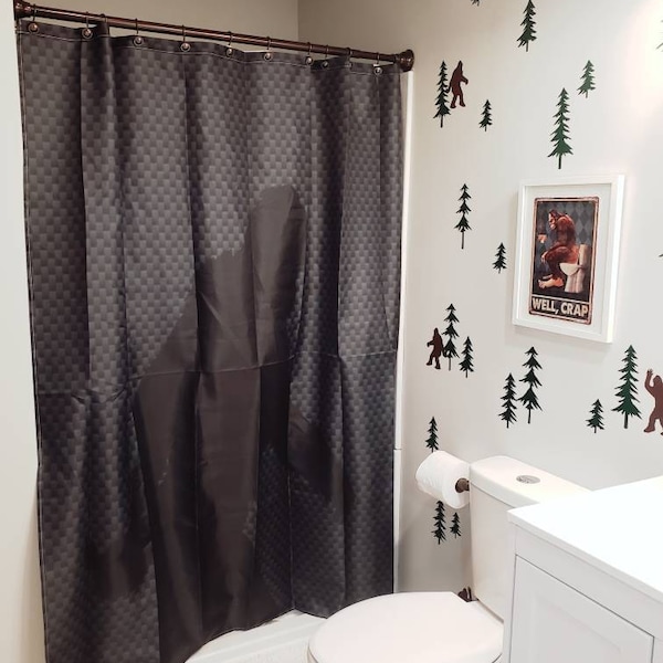 Friendly Sasquatch in the Forest Wall Decal Set - Bigfoot Decals ...