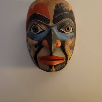 Killer Whale Mask Orca Native American Shaman's Ceremonial Hand Carved ...