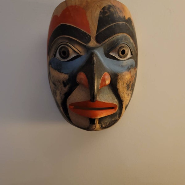 Killer Whale Mask Orca Native American Shaman's Ceremonial Hand Carved ...