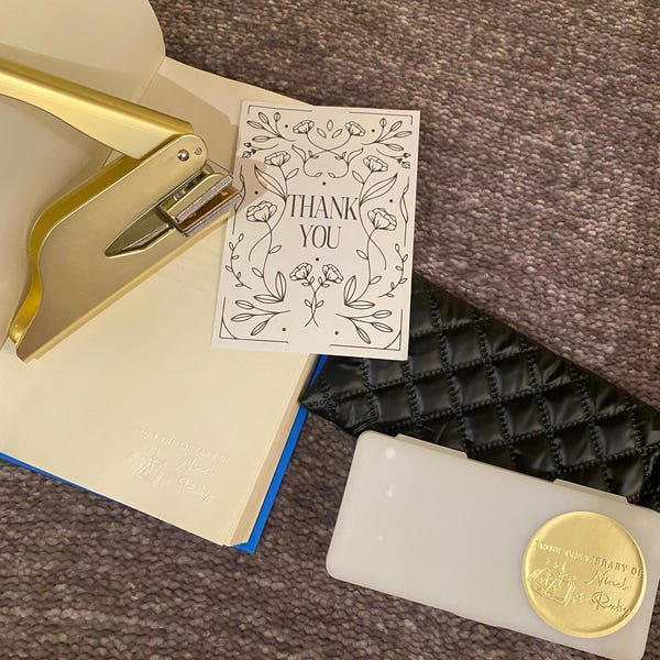 Custom Book Embosser, Rectangular Embosser, Custom Embosser Stamp ...