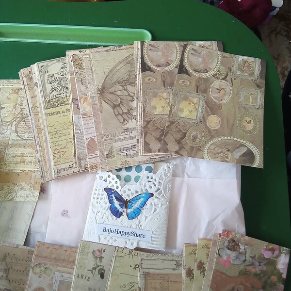 10 Sheet, Chinese Mulberry Paper, Texture Paper Bundle, Scrapbook ...