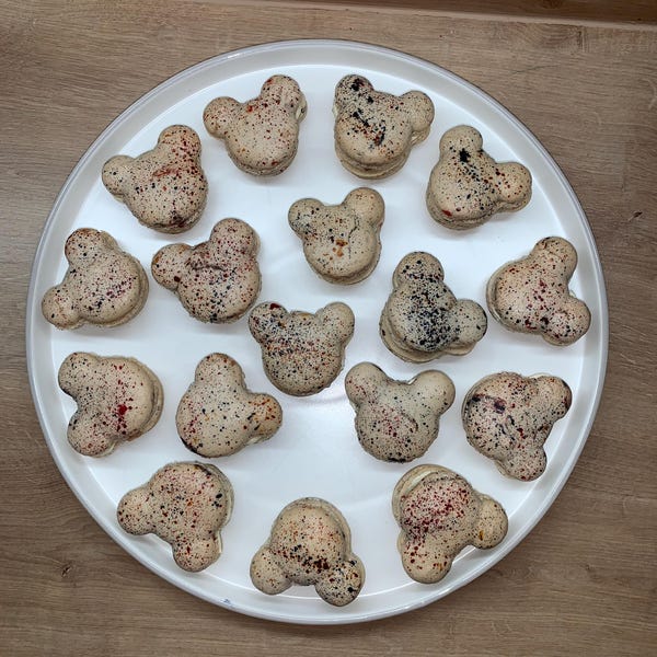 Printable Teddy Bear Macaron Template - Etsy