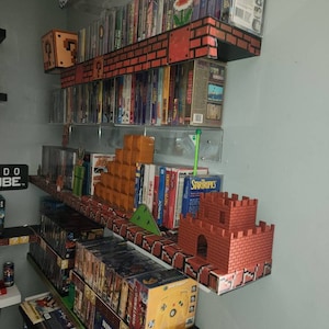 Super Mario Brothers Inspired Castle Flag for Your Desk or Aquarium 4:3 ...