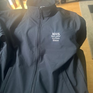 NHS Fleece Jacket Personalised Embroidered Logo Staff Uniform. - Etsy UK