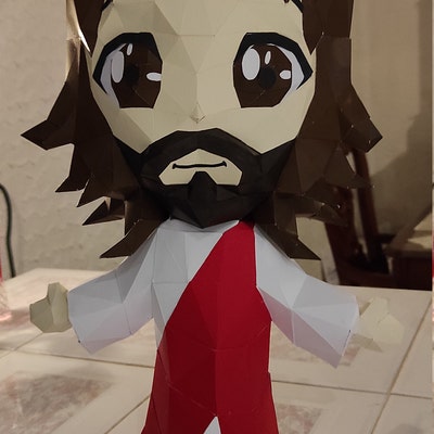 Cute Jesús Templete 3D Papercraft Jesús Home Decoration - Etsy